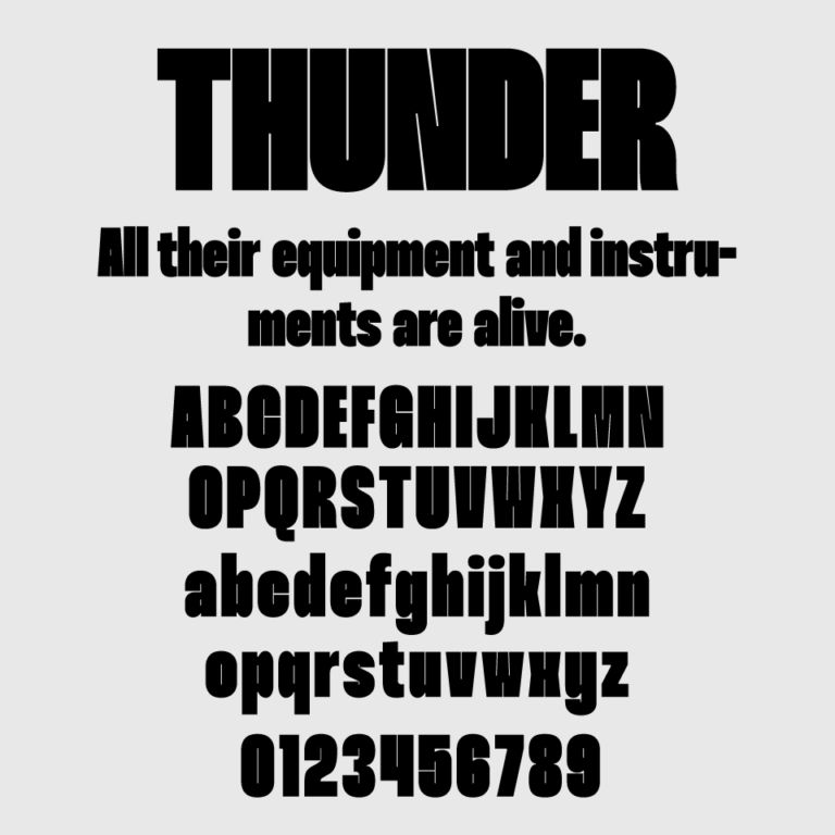 Thunder Font｜GOOD FONTS