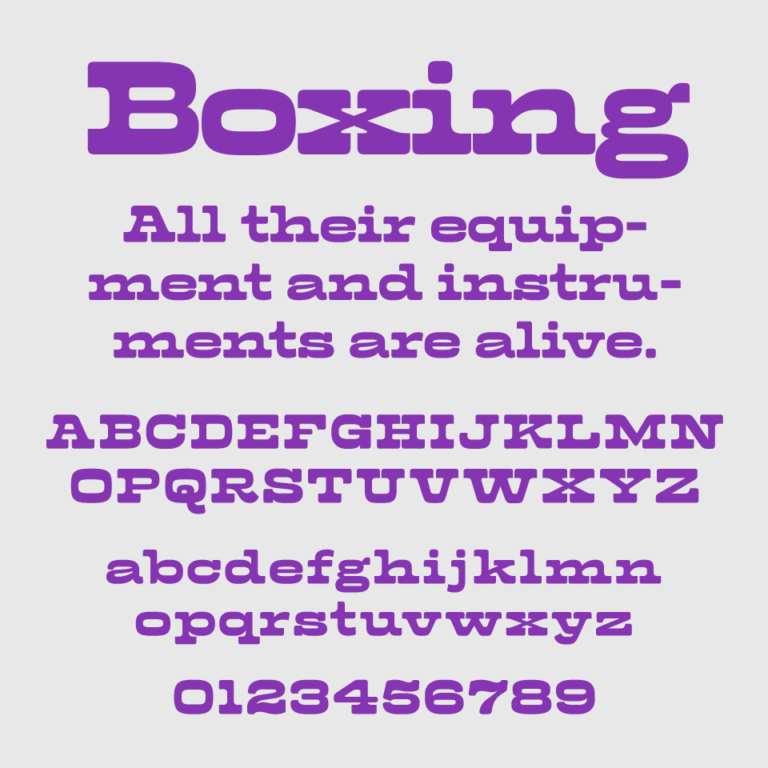 Boxing Font｜GOOD FONTS