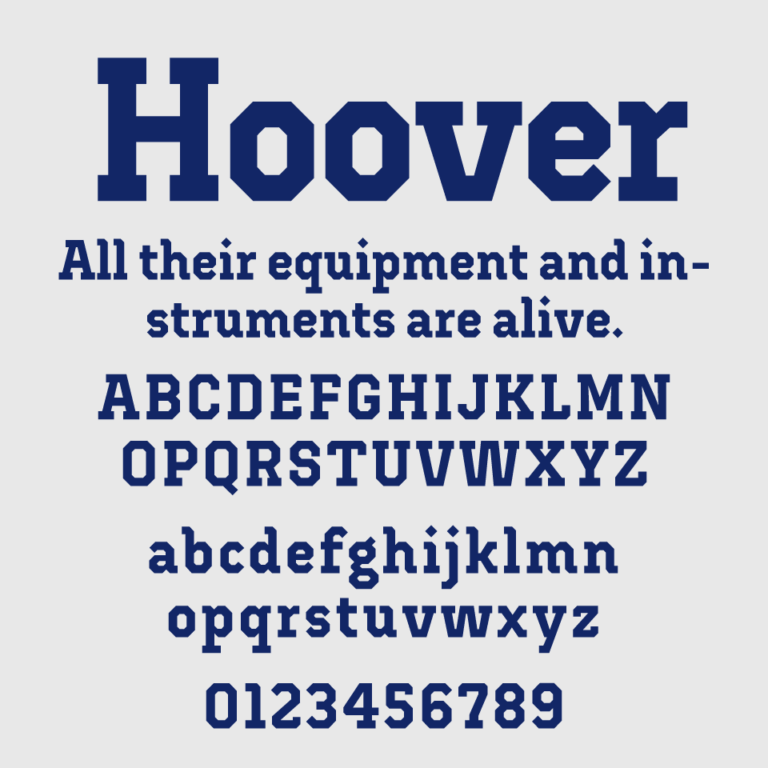 Hoover Font｜GOOD FONTS