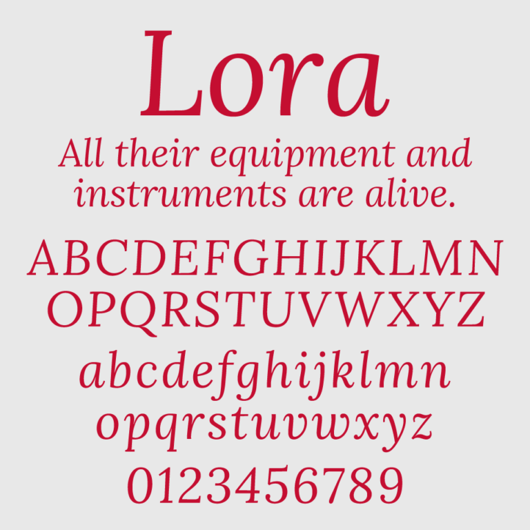Lora Font｜GOOD FONTS