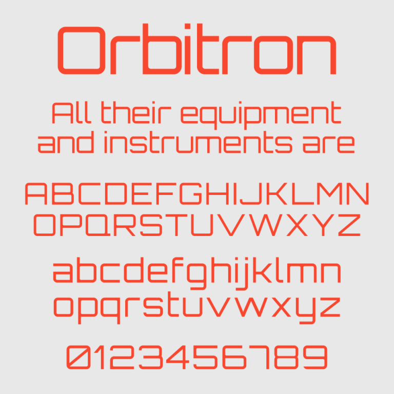 Orbitron Font｜GOOD FONTS