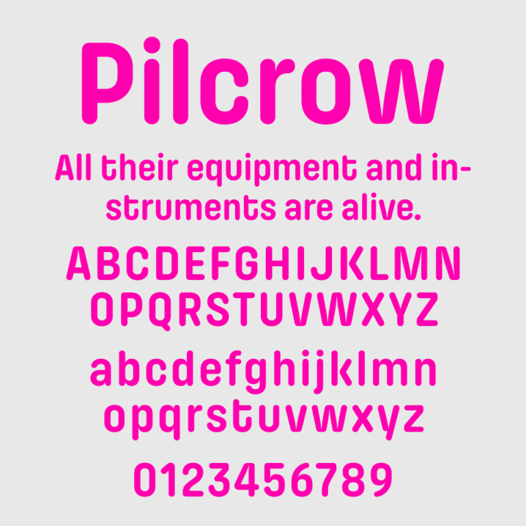 Pilcrow Rounded Font｜GOOD FONTS