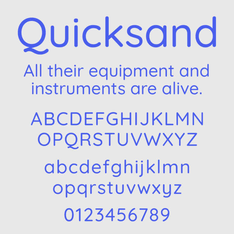 Quicksand Font｜GOOD FONTS