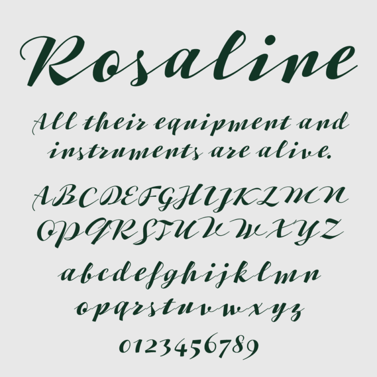 Rosaline Font｜GOOD FONTS