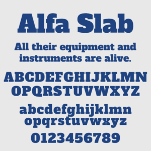 Alfa Slab One Font｜GOOD FONTS
