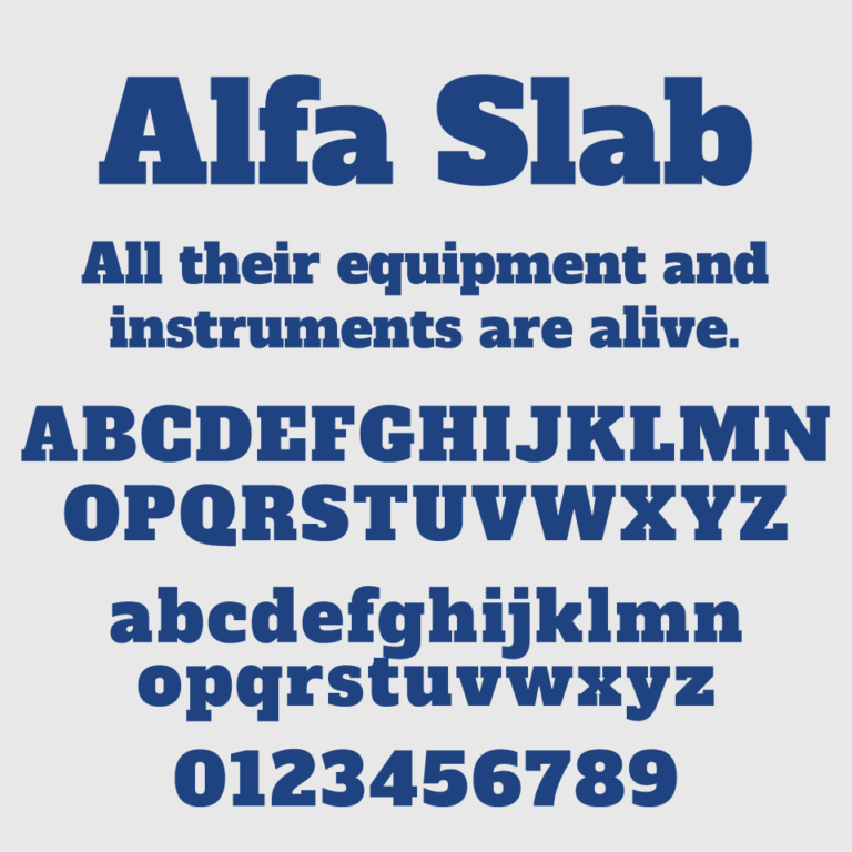 Alfa Slab One Font｜GOOD FONTS