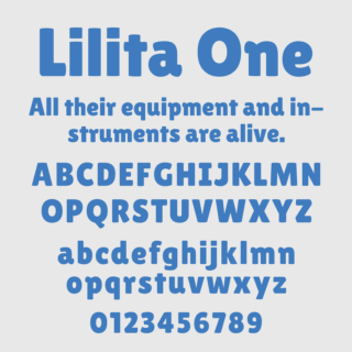 Lilita One Font｜GOOD FONTS