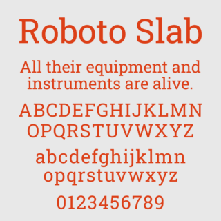 Roboto Slab Font｜GOOD FONTS